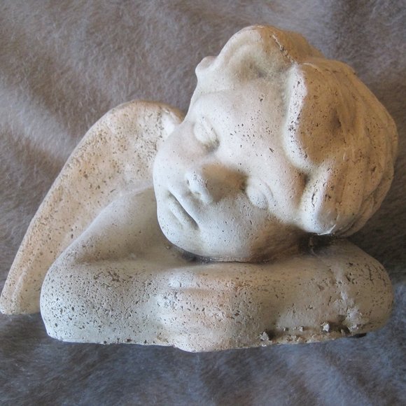 Accents | Ceramic Plaster Off White Angel Cherub Head | Poshmark